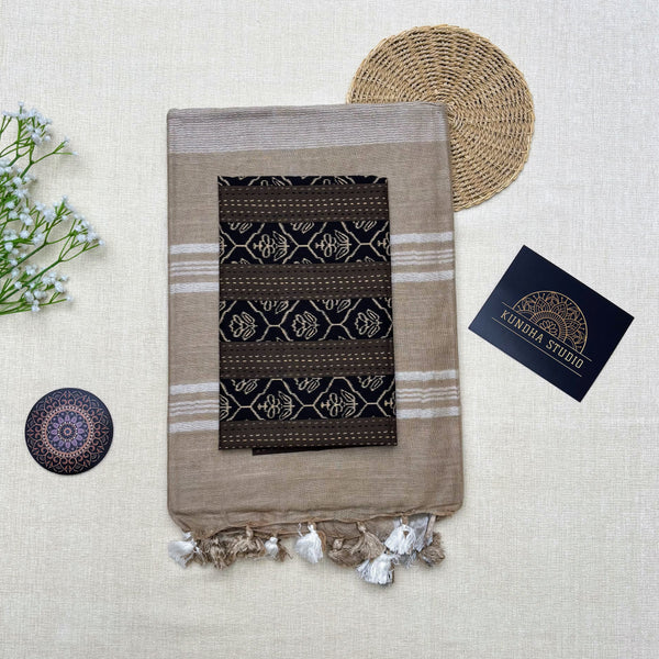 Linen Cotton - Khaki – Kundha Studio